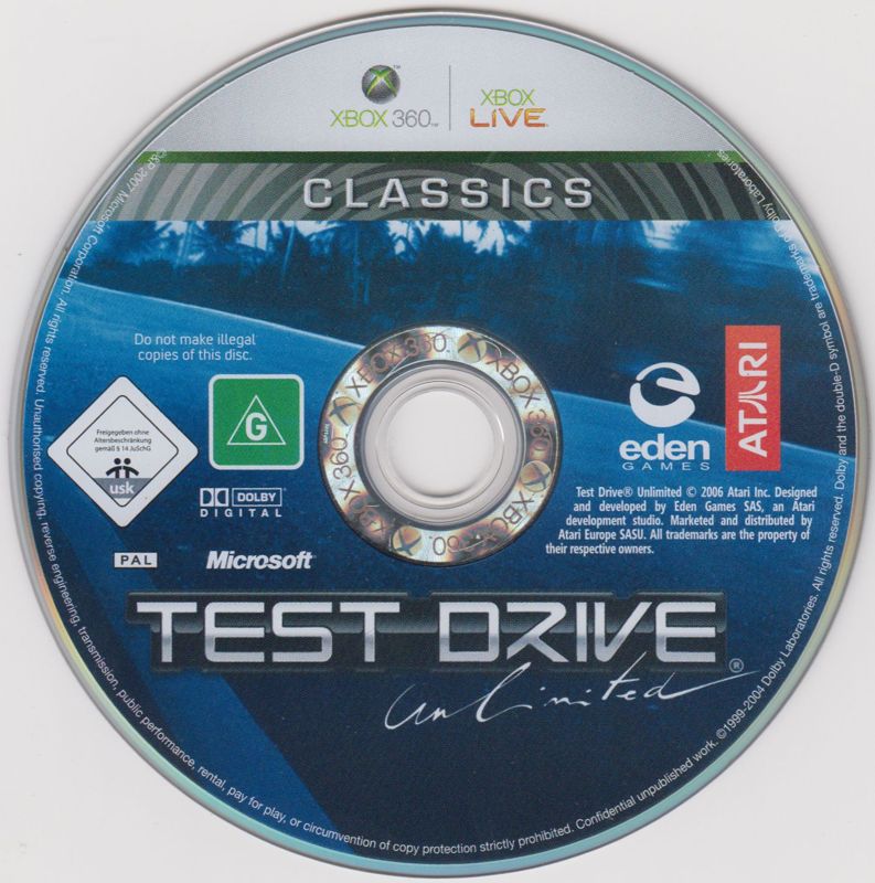 Test Drive Unlimited cover or packaging material - MobyGames