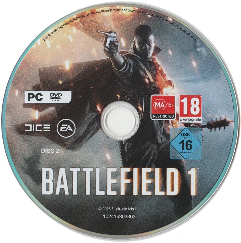 Battlefield 1 cover or packaging material - MobyGames