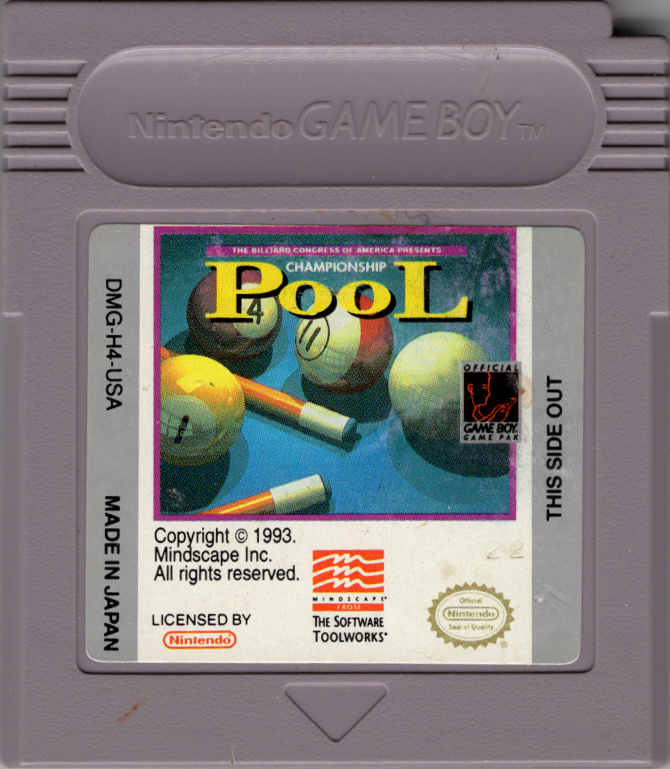 Championship Pool cover or packaging material - MobyGames