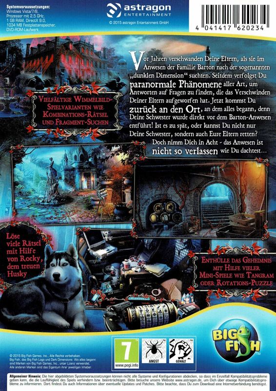 Dark Dimensions: Homecoming cover or packaging material - MobyGames