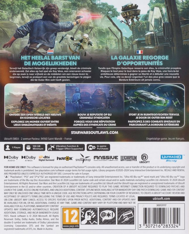 Star Wars: Outlaws cover or packaging material - MobyGames