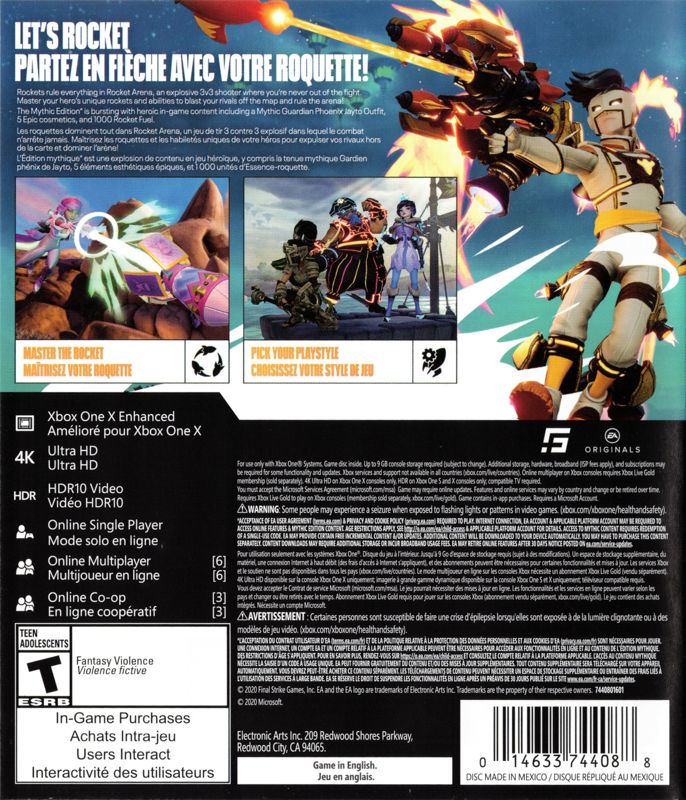 Rocket Arena (Mythic Edition) cover or packaging material - MobyGames