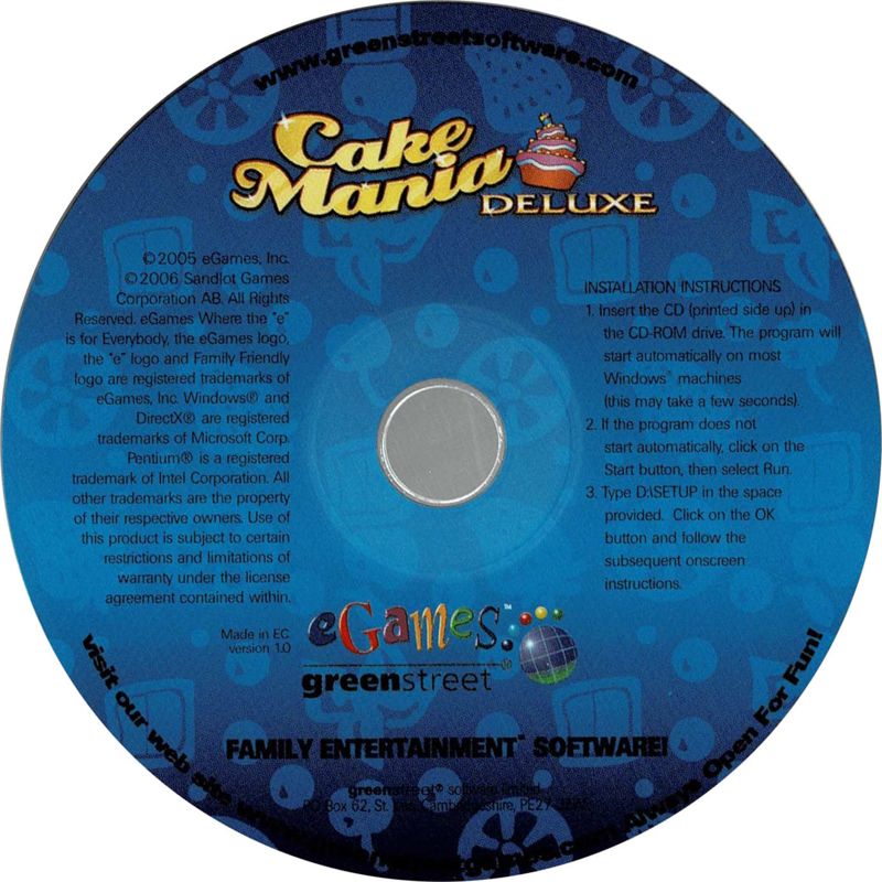 Cake Mania Deluxe cover or packaging material - MobyGames