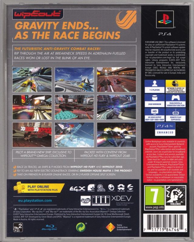 WipEout: Omega Collection cover or packaging material - MobyGames