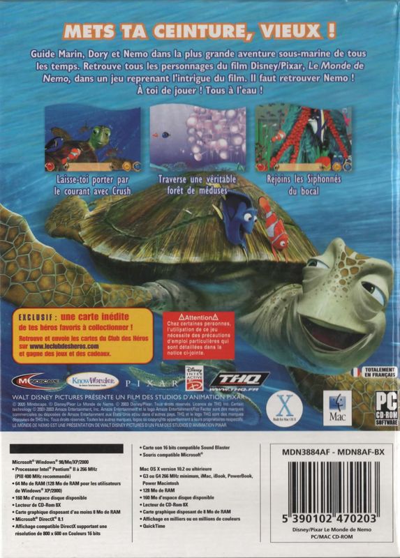 Disney•Pixar Finding Nemo cover or packaging material - MobyGames