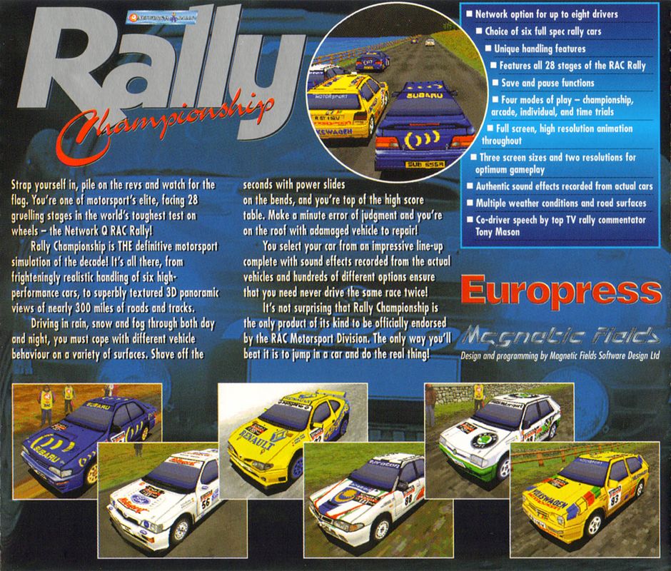 Rally Championship: International Off-Road Racing cover or packaging ...