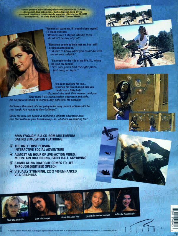 Man Enough cover or packaging material - MobyGames