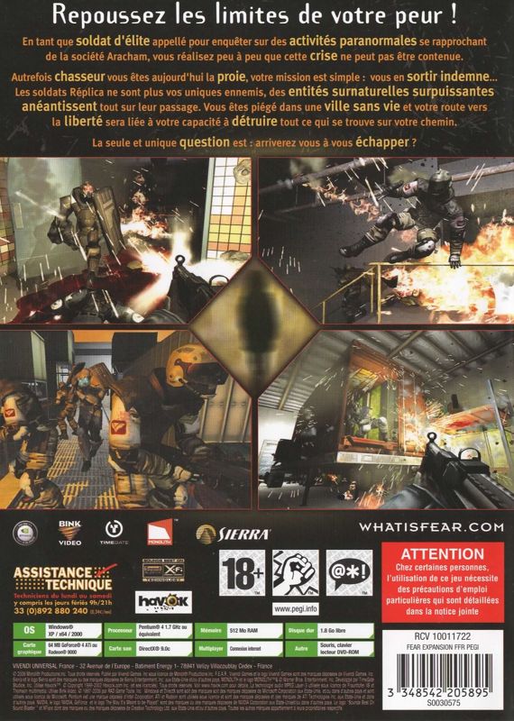 F.E.A.R.: Gold Edition cover or packaging material - MobyGames
