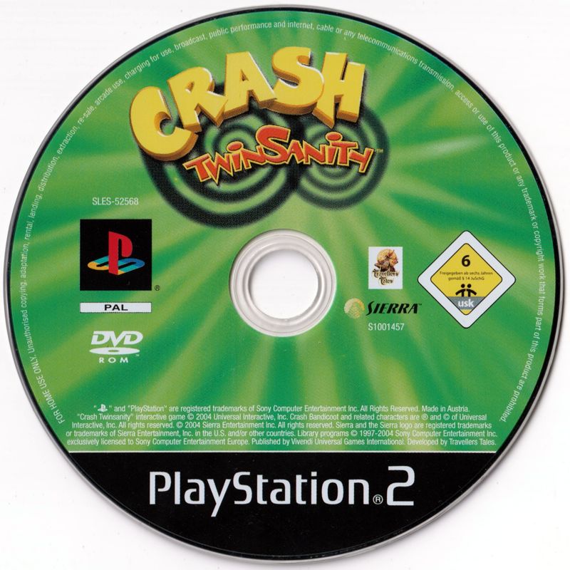 Crash Twinsanity cover or packaging material - MobyGames