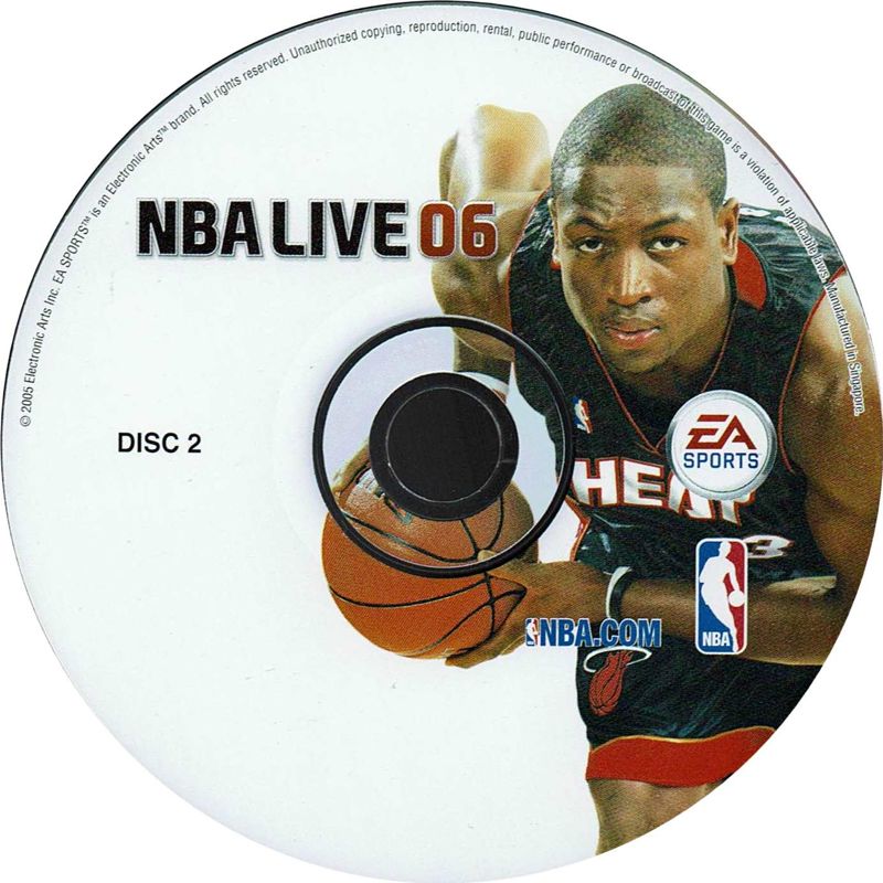 NBA Live 06 cover or packaging material - MobyGames