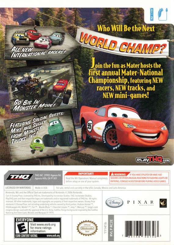 Disney•Pixar Cars: Mater-National Championship cover or packaging ...