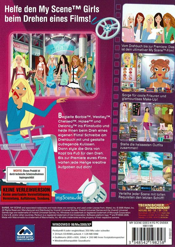 My Scene Goes Hollywood cover or packaging material - MobyGames