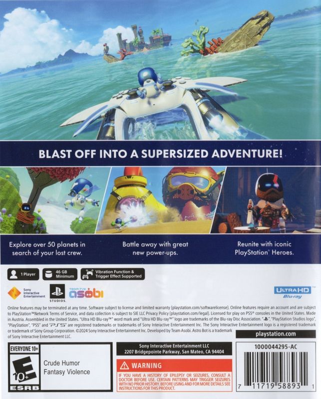 Astro Bot cover or packaging material - MobyGames