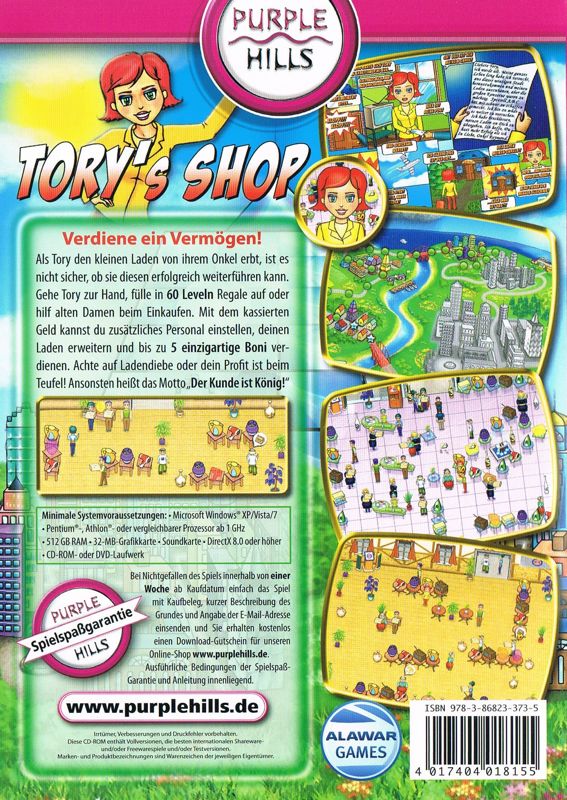 Tory's Shop cover or packaging material - MobyGames