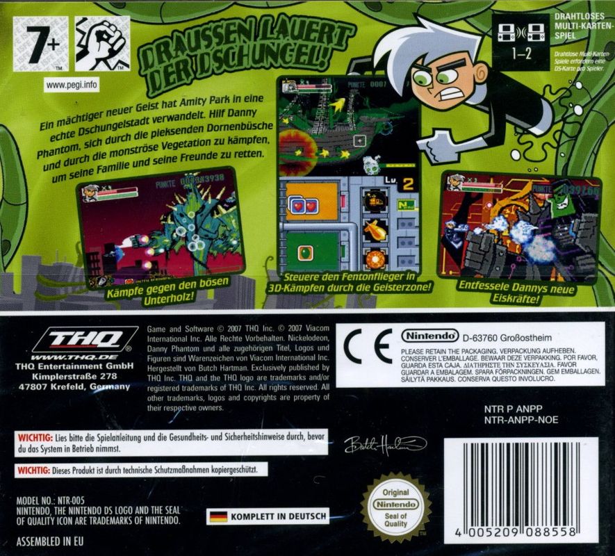 Danny Phantom: Urban Jungle cover or packaging material - MobyGames