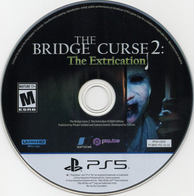 The Bridge Curse 2: The Extrication cover or packaging material - MobyGames