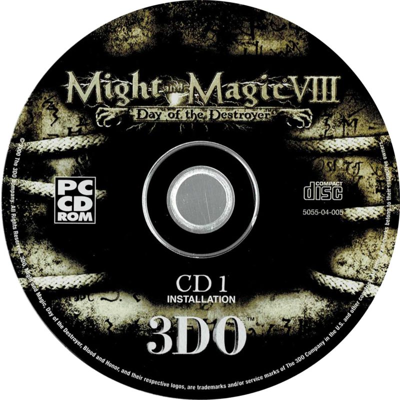 Might and Magic VIII: Day of the Destroyer cover or packaging material ...