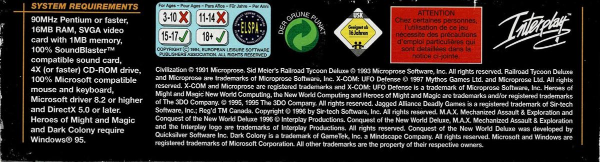 Ultimate Strategy Archives cover or packaging material - MobyGames