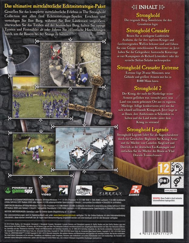 The Stronghold Collection cover or packaging material - MobyGames