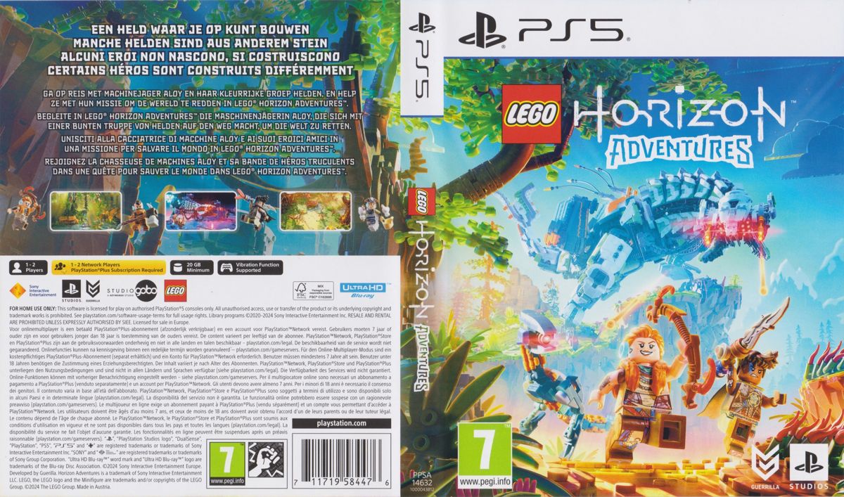 LEGO Horizon Adventures cover or packaging material - MobyGames