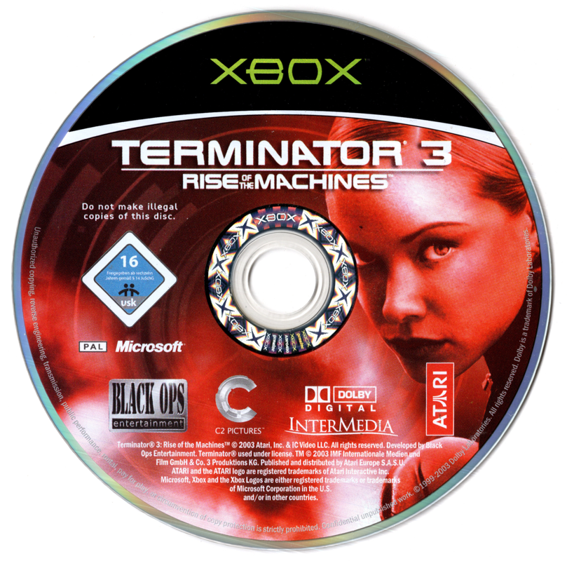 Terminator 3: Rise of the Machines cover or packaging material - MobyGames