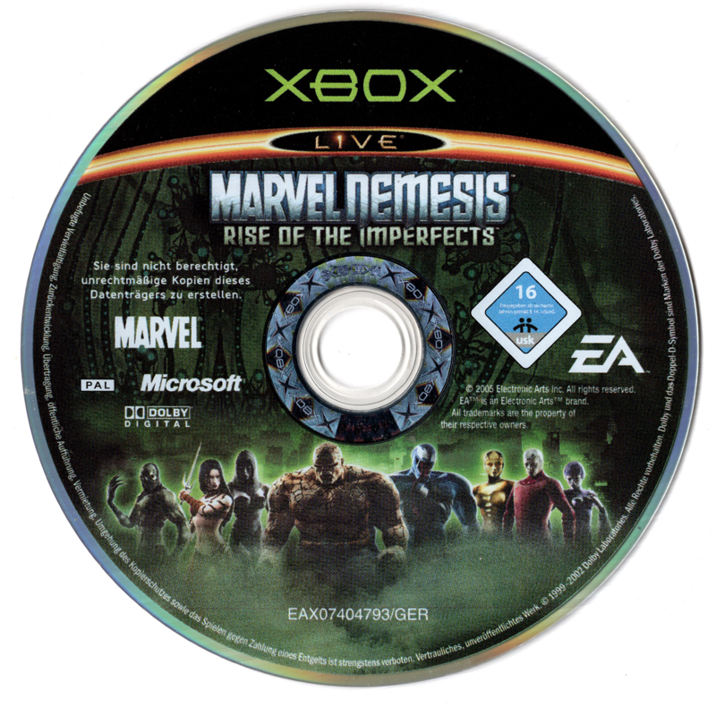Marvel Nemesis: Rise of the Imperfects cover or packaging material ...