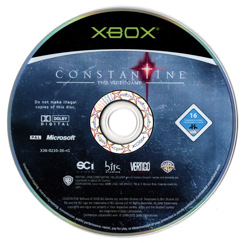 Constantine cover or packaging material - MobyGames