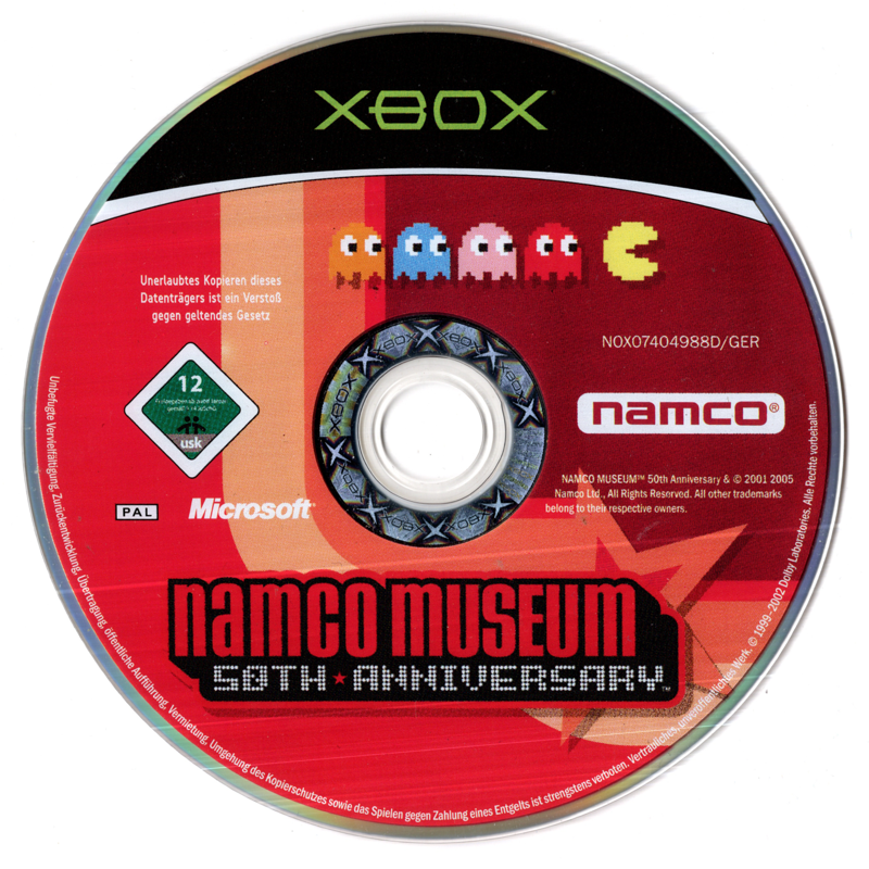 Namco Museum: 50th Anniversary cover or packaging material - MobyGames