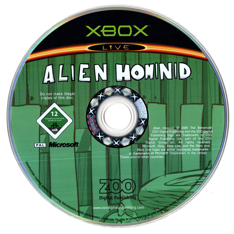 Alien Hominid cover or packaging material - MobyGames