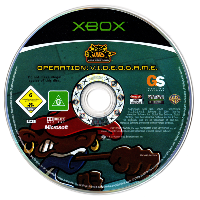 Codename: Kids Next Door - Operation: V.I.D.E.O.G.A.M.E. cover or packaging material - MobyGames