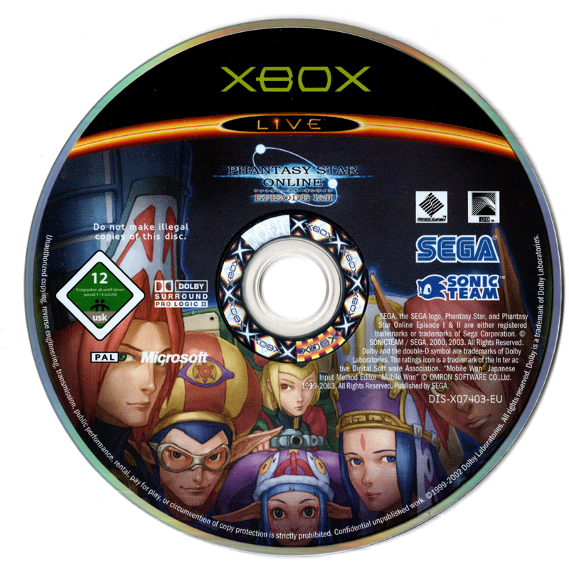 Phantasy Star Online: Episode I & II cover or packaging material ...