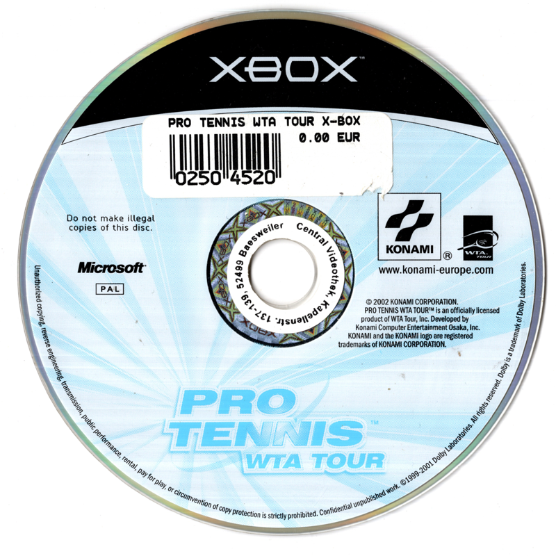 WTA Tour Tennis cover or packaging material - MobyGames