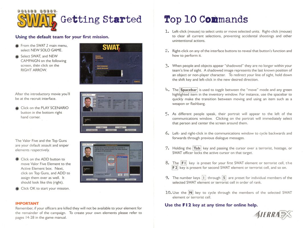 Police Quest: SWAT 2 cover or packaging material - MobyGames