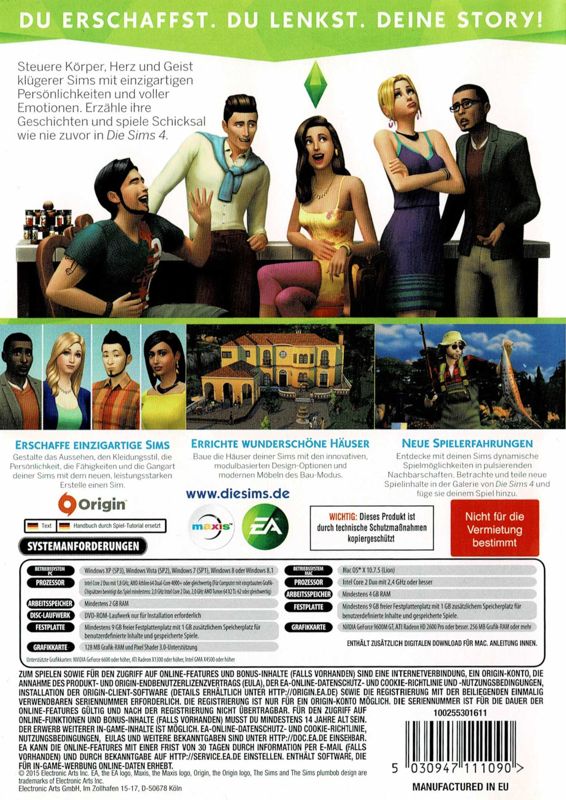 The Sims 4 cover or packaging material - MobyGames
