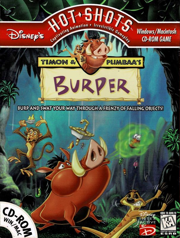 Disney's Hot Shots: Timon and Pumbaa's Burper (1996) - MobyGames