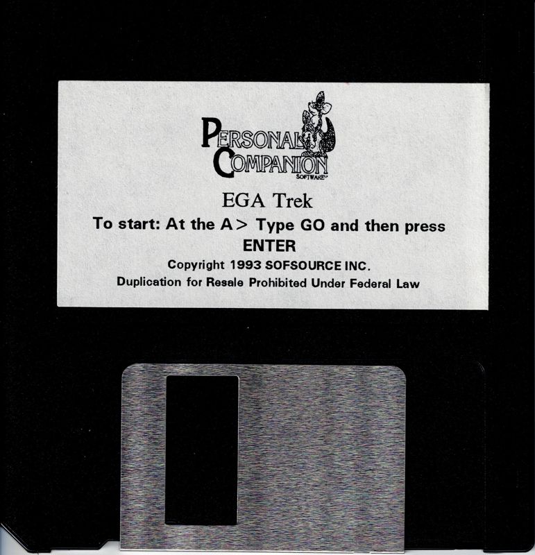 EGA Trek cover or packaging material - MobyGames
