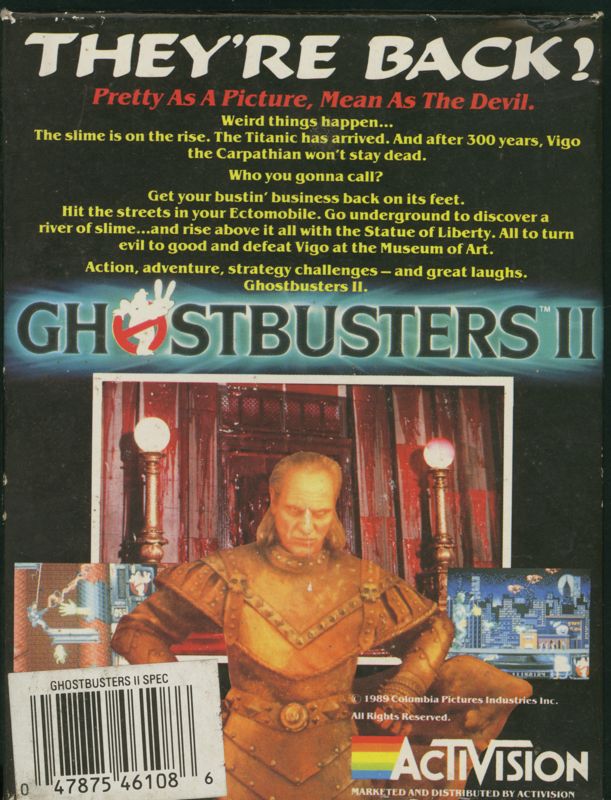 Ghostbusters II cover or packaging material - MobyGames