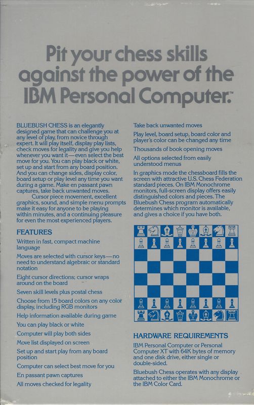 Bluebush Chess cover or packaging material - MobyGames