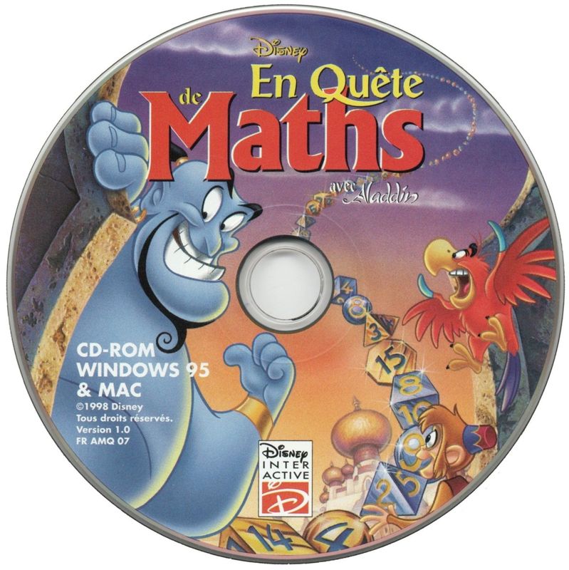 Disney's Math Quest with Aladdin cover or packaging material - MobyGames