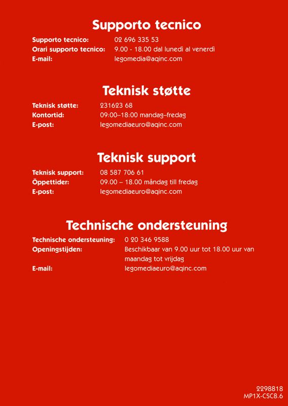 LEGO Alpha Team cover or packaging material - MobyGames