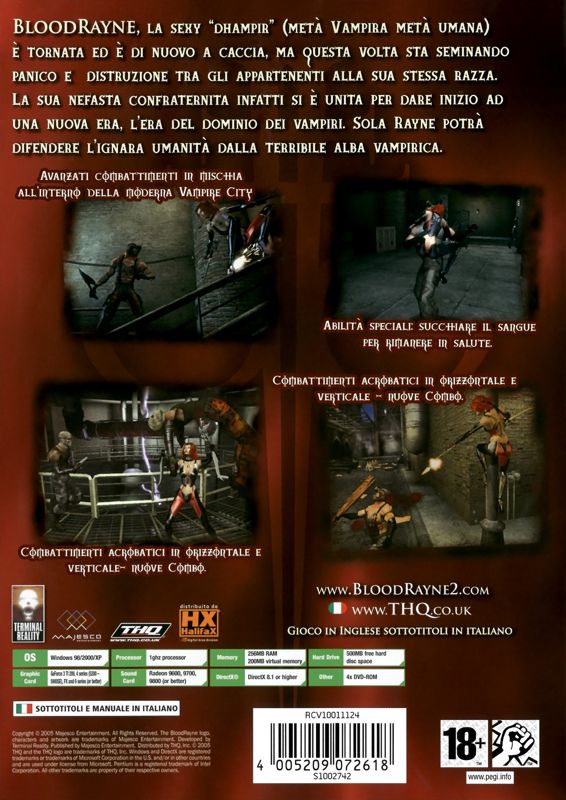 BloodRayne 2 cover or packaging material - MobyGames