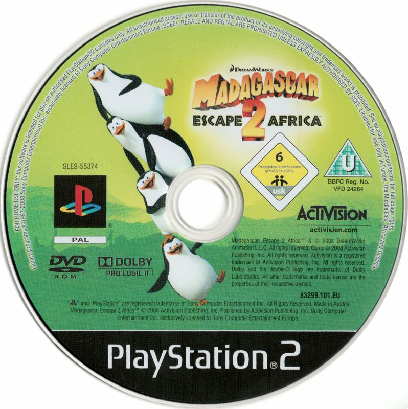 Madagascar: Escape 2 Africa cover or packaging material - MobyGames