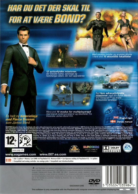 007: Nightfire cover or packaging material - MobyGames