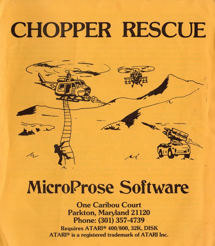 Chopper Rescue (1982) - MobyGames