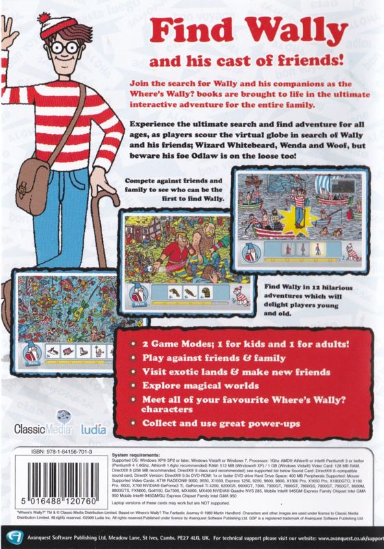 Where's Waldo? The Fantastic Journey cover or packaging material ...