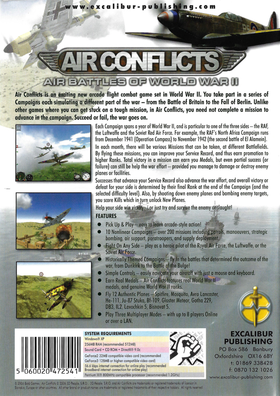 Air Conflicts: Air Battles of World War II cover or packaging material - MobyGames