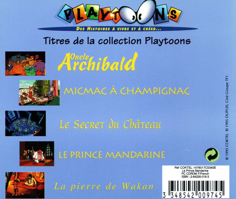 Playtoons 4: The Mandarine Prince cover or packaging material - MobyGames