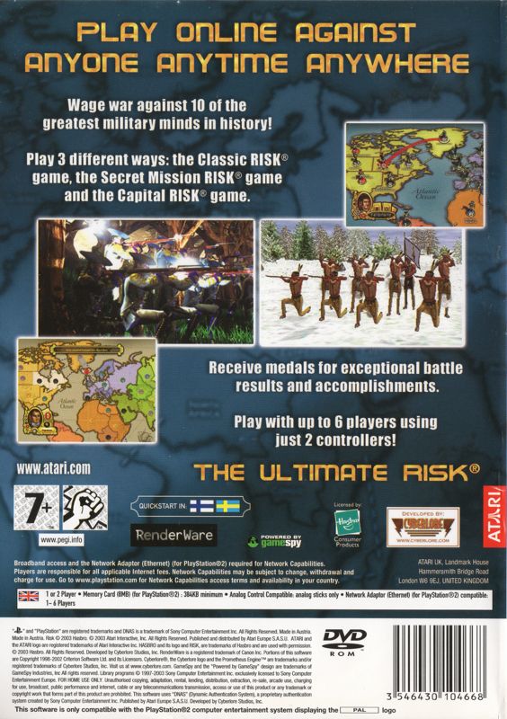 Risk: Global Domination cover or packaging material - MobyGames