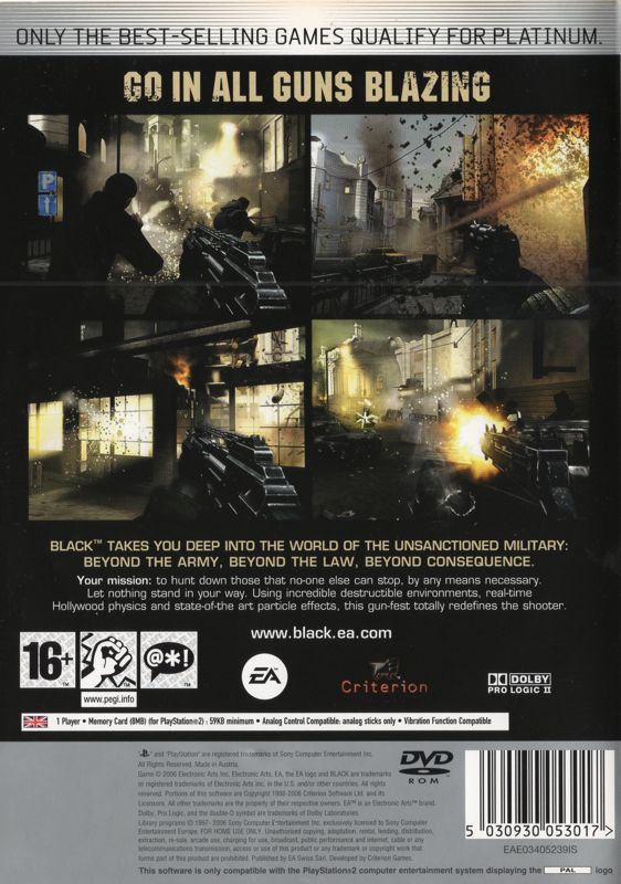 Black cover or packaging material - MobyGames