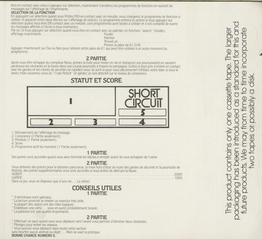 Short Circuit cover or packaging material - MobyGames